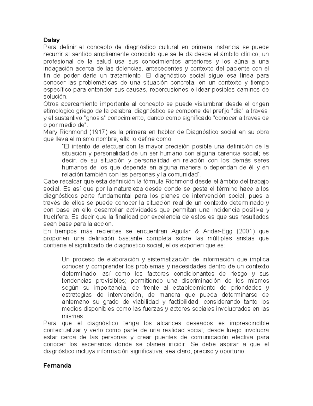 Definicion dx - Definición de diagnóstico social - Dalay Para definir ...
