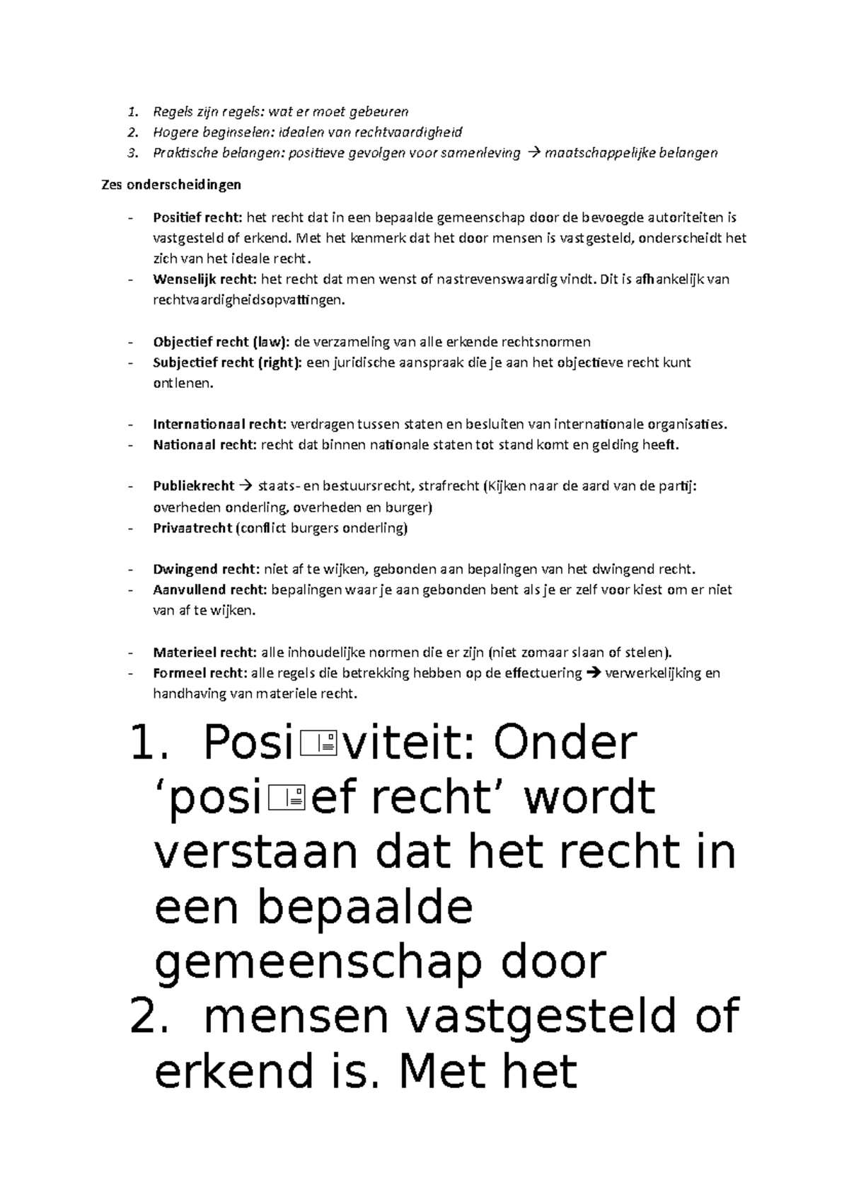 W1 wat is recht - Regels zijn regels: wat er moet gebeuren Hogere ...