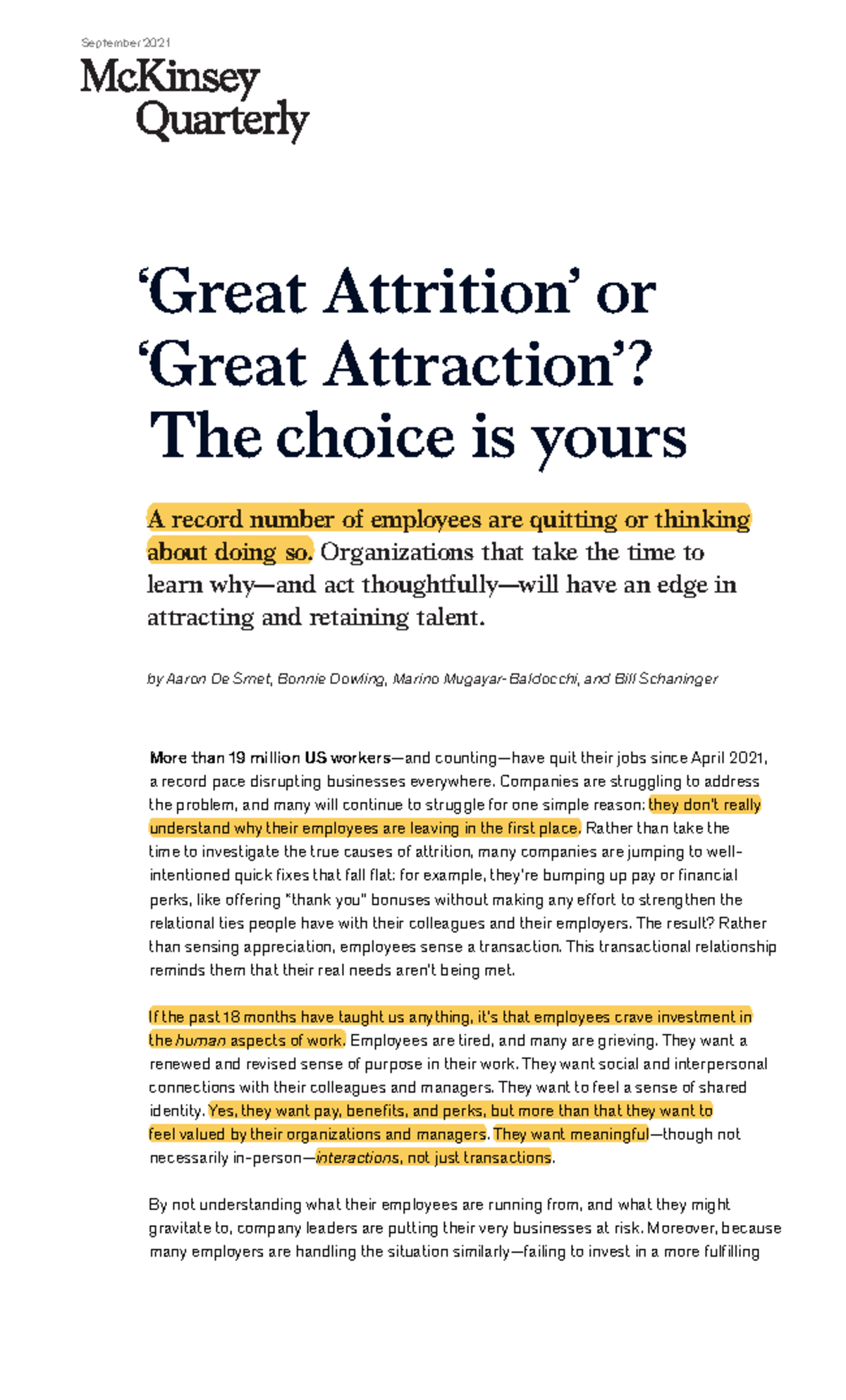 Great attrition or great attraction the choice is yours vf - ‘Great ...