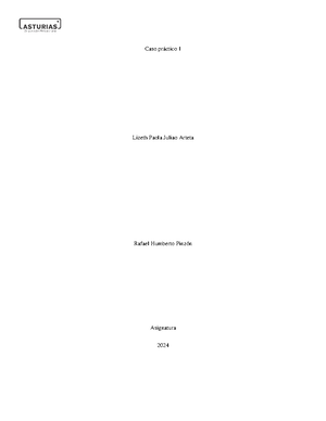 CASO Practico Clase 4 - Caso Practico Clase 4 Andrea Arevalo Murcia ...