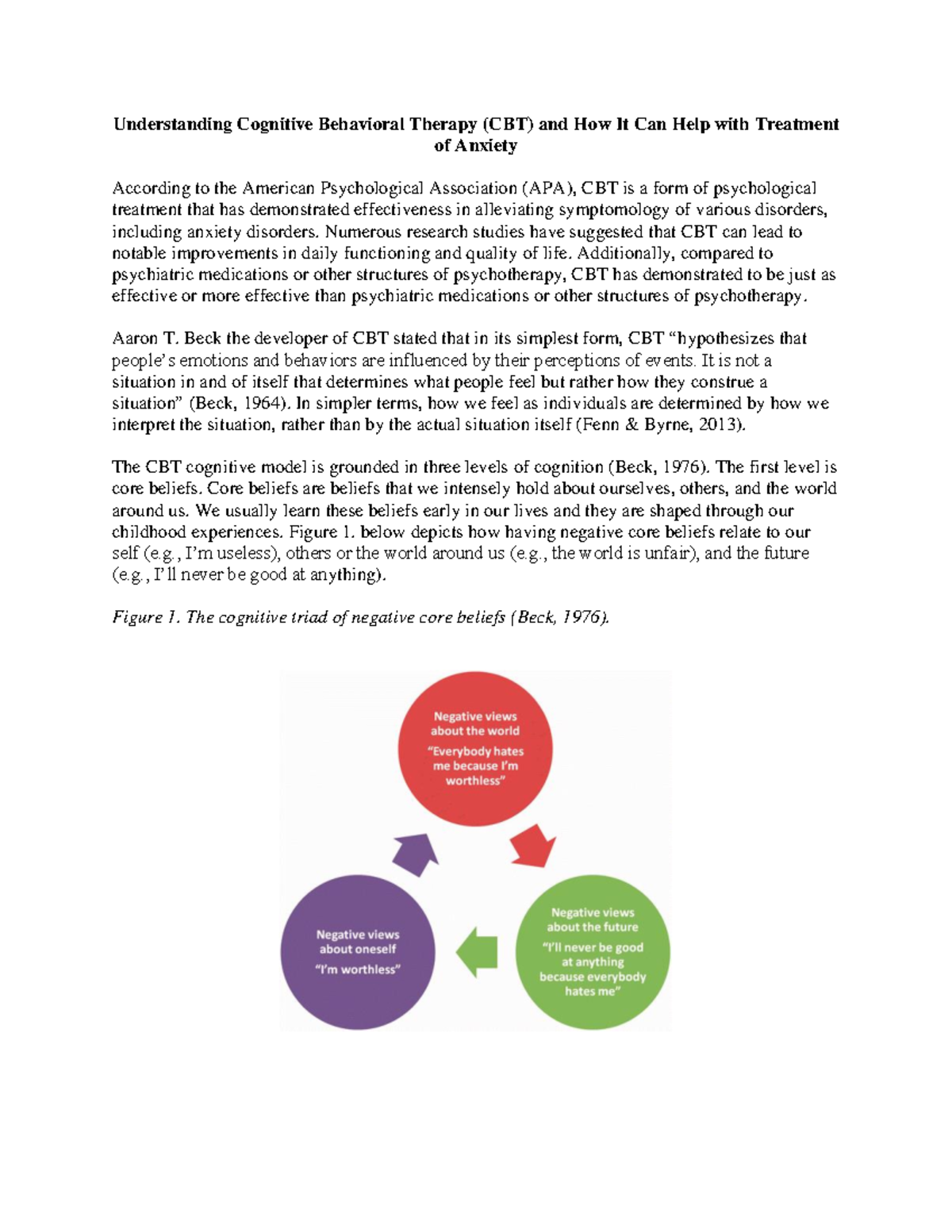 CBT and Anxiety - Understanding Cognitive Behavioral Therapy (CBT) and ...