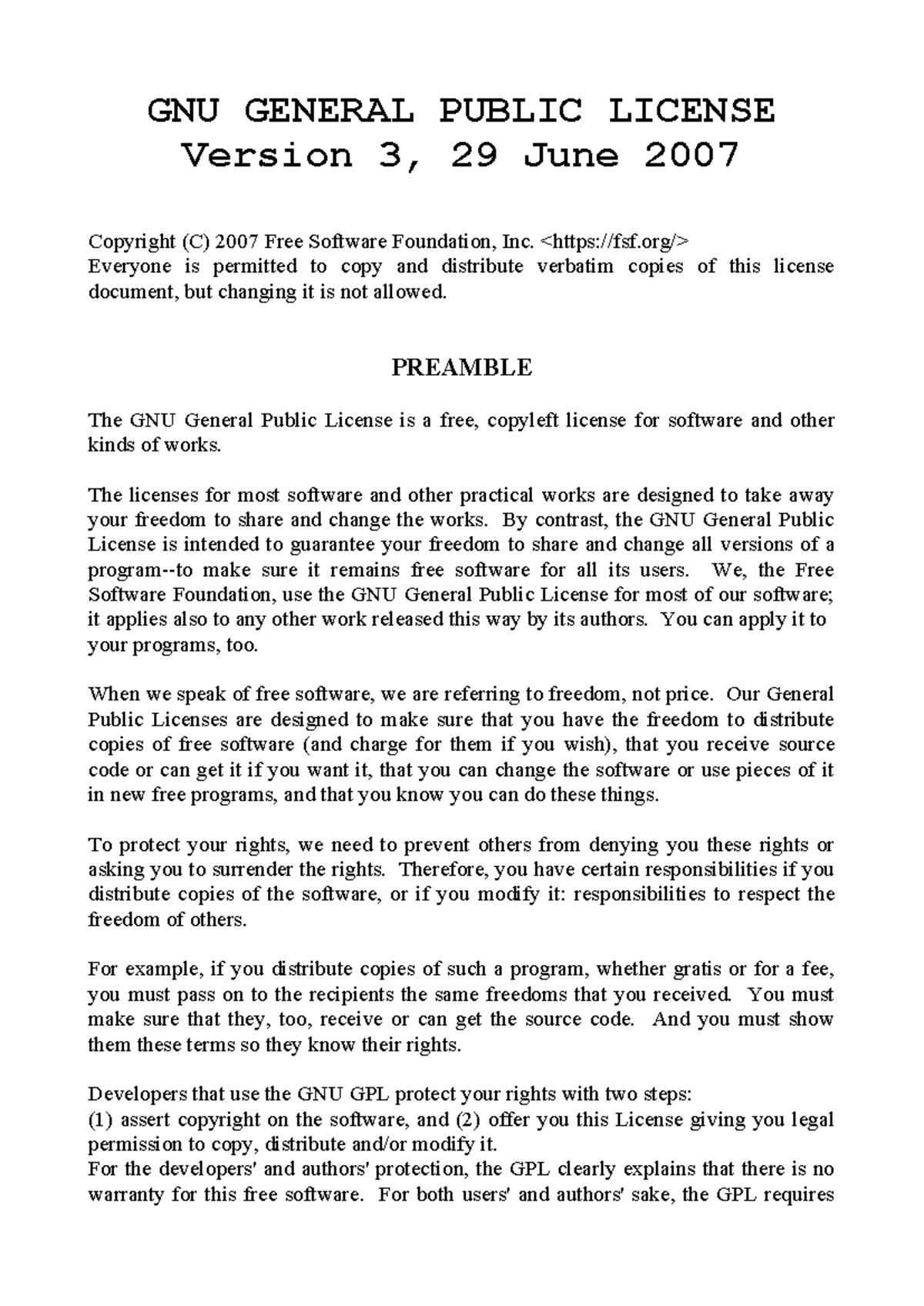 Gpl-3 Licensing - The GNU General Public License is a free, copyleft ...