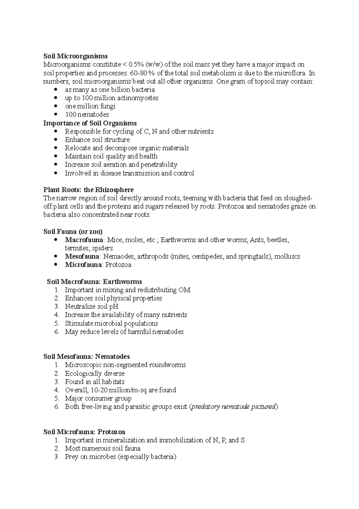 Soil microbiology 3a - Soil Microorganisms,Importance of Soil Organisms ...