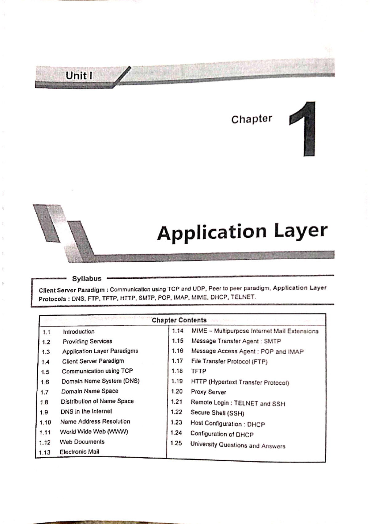 CNS Unit 1 - Computer Networks and Security - Studocu