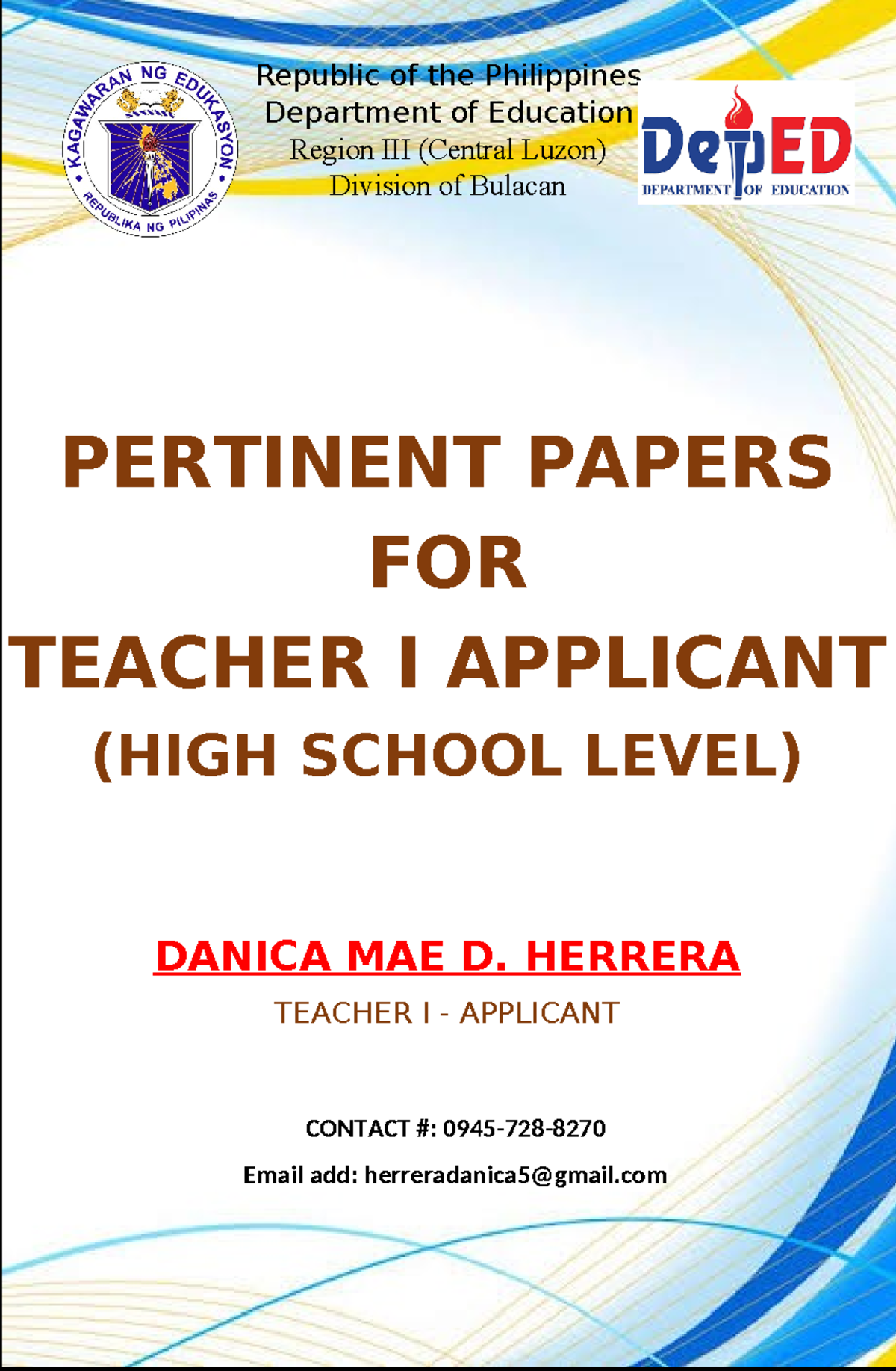 Cover-page - notes - Human Histology - Republic of the Philippines ...