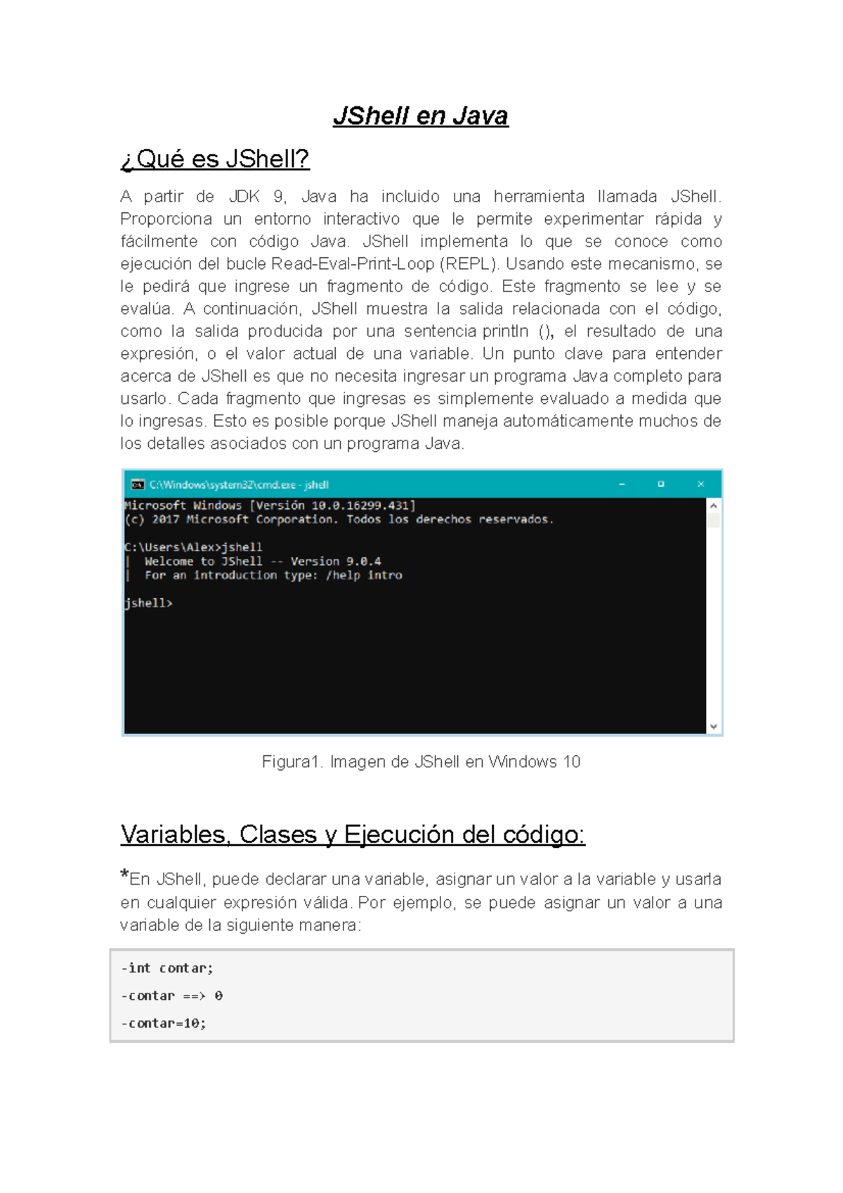 JShell en Javafs f dsfs d f ssdf - JShell en Java ¿Qué es JShell? A partir de JDK 9, Java ha ...