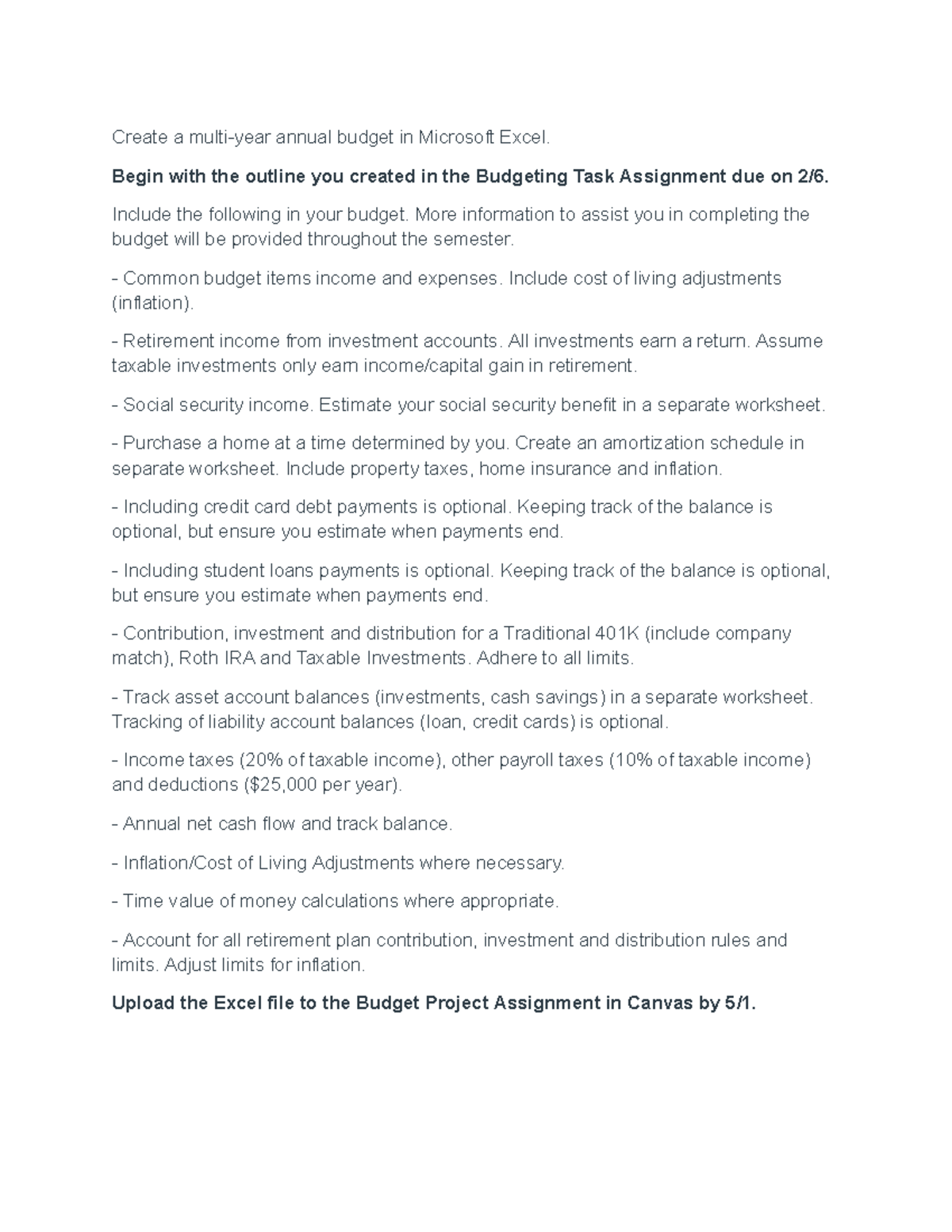 Pension Budget - N/A - Create a multi-year annual budget in Microsoft ...