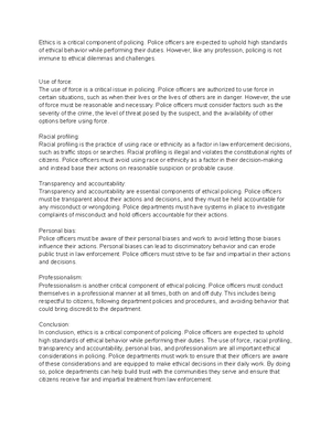 Roles and responsibilities of law enforcement agencies - Law ...