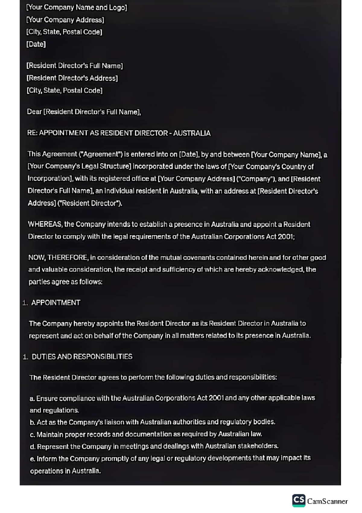 SBT drafting assignment - Company Name and Company State, Postal Full ...