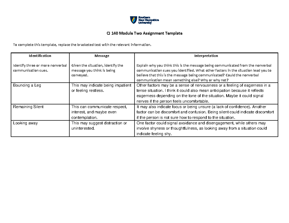 CJ 140 Module Two Assignment - Identification Identify three or more ...