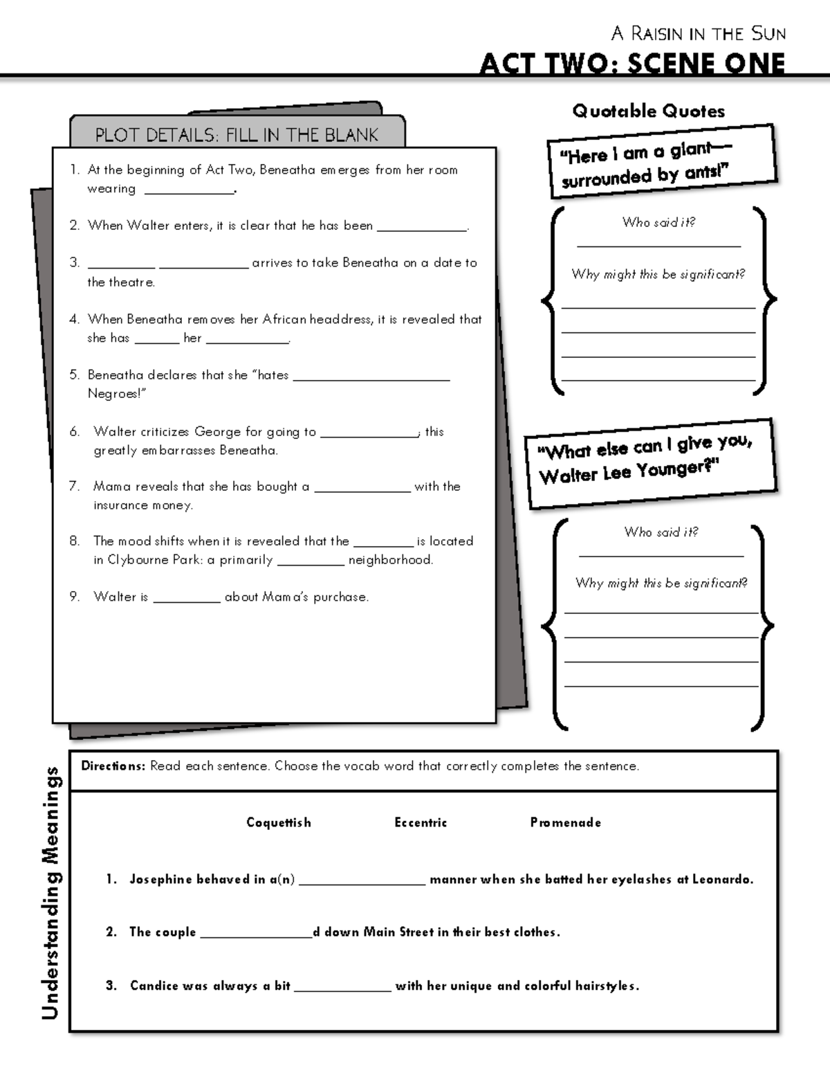 Kami Export - Diego Oliva - RITS Study Guide Act 2 - ACT TWO: SCENE ONE At the beginning of Act ...