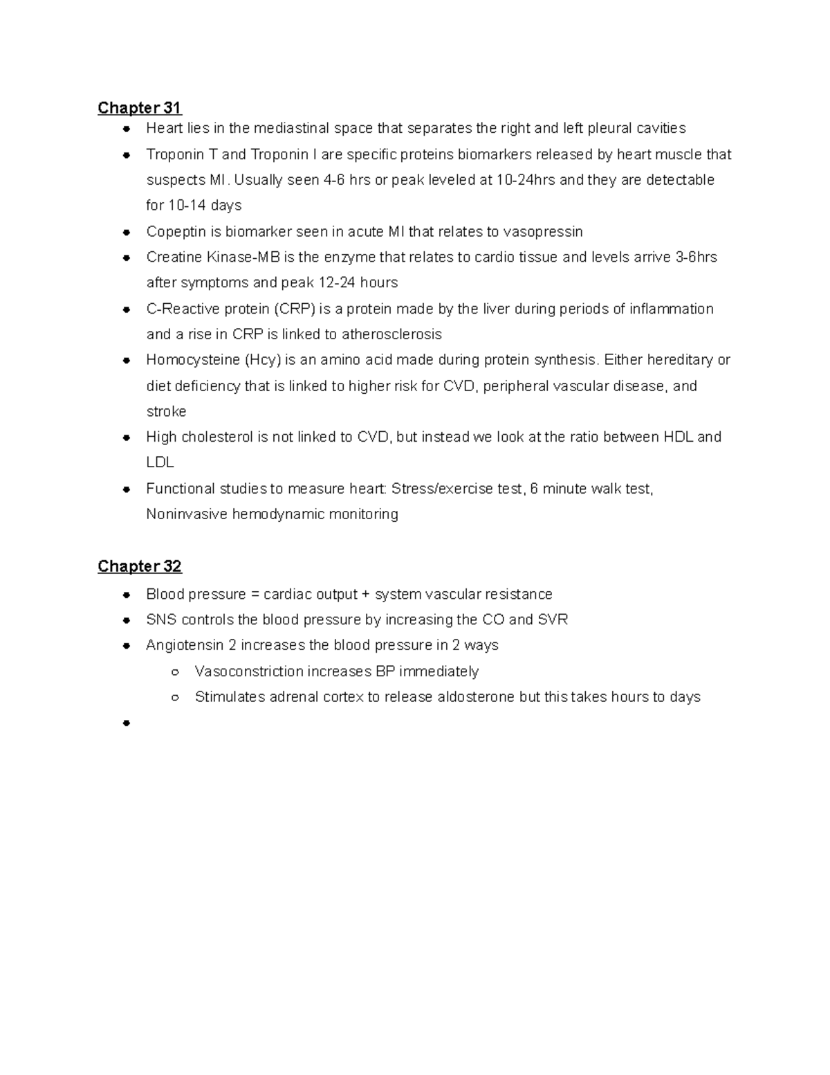 Perfusion quiz N120 - Notes on her weekly quiz - Chapter 31 Heart lies ...