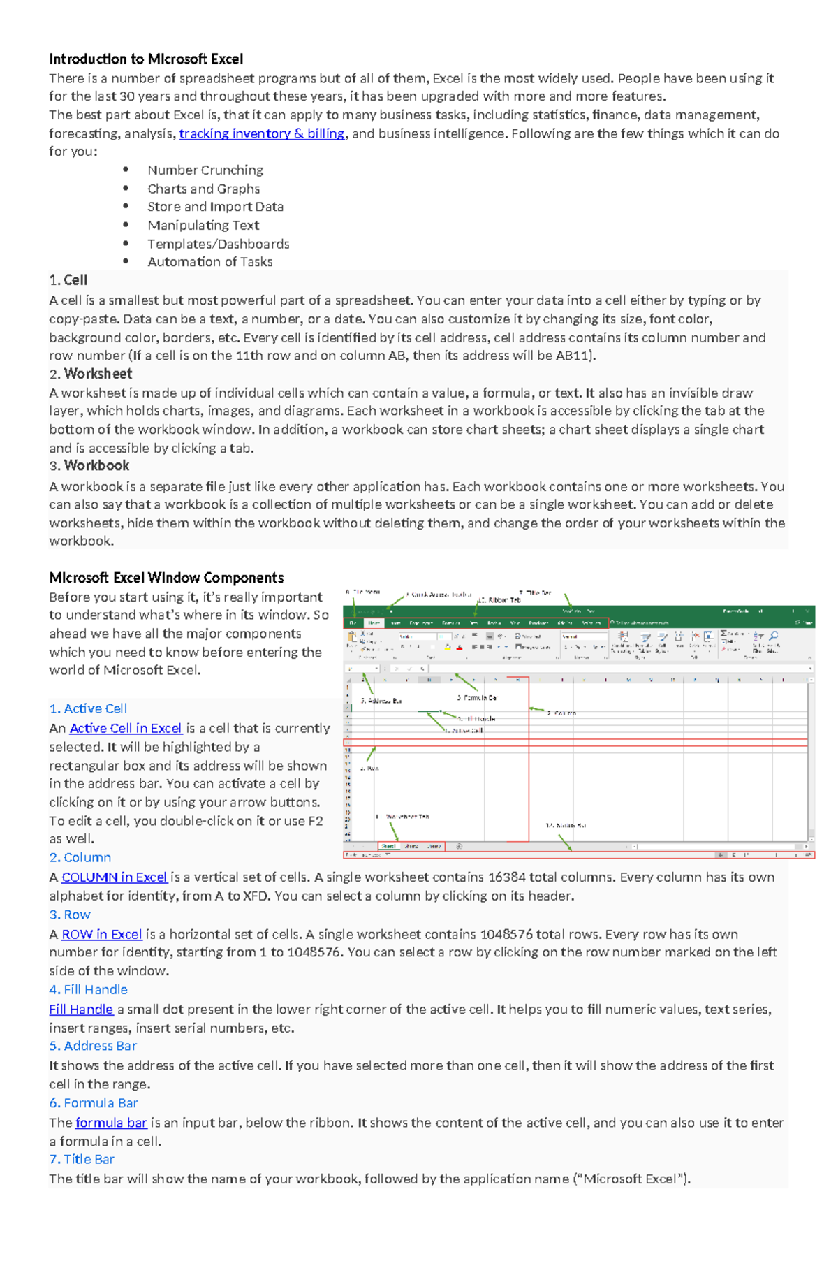 Introduction to Microsoft Excel g7 - Introduction to Microsoft Excel ...