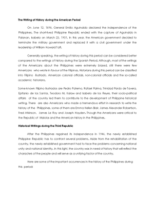 Primary and Secondary Sources of Philippine History - DISCOURSING THE ...