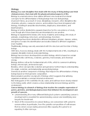 Gene Expression Notes - BIO 111 - Studocu