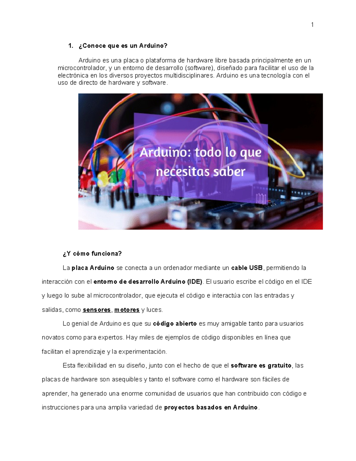 Conoce que es un Arduino - ¿Conoce que es un Arduino? Arduino es una ...