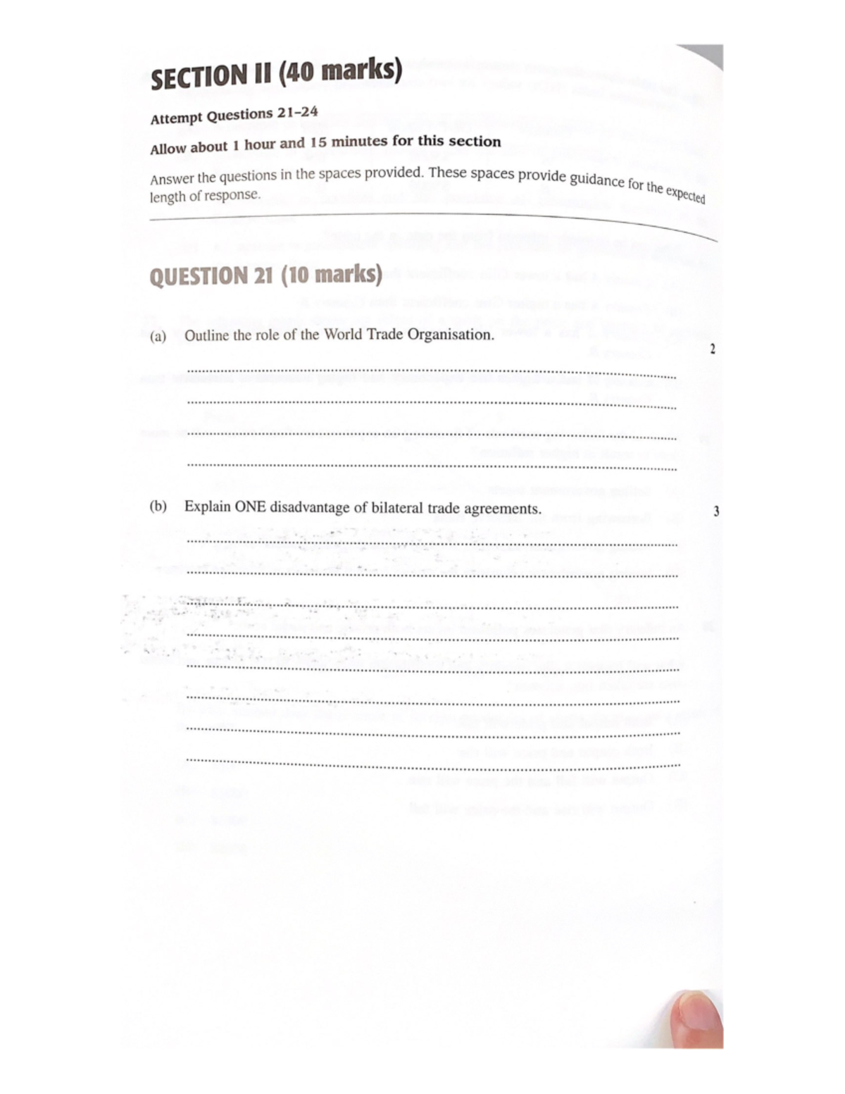 Topic 1HSCshortanswer Sample Responses - Studocu