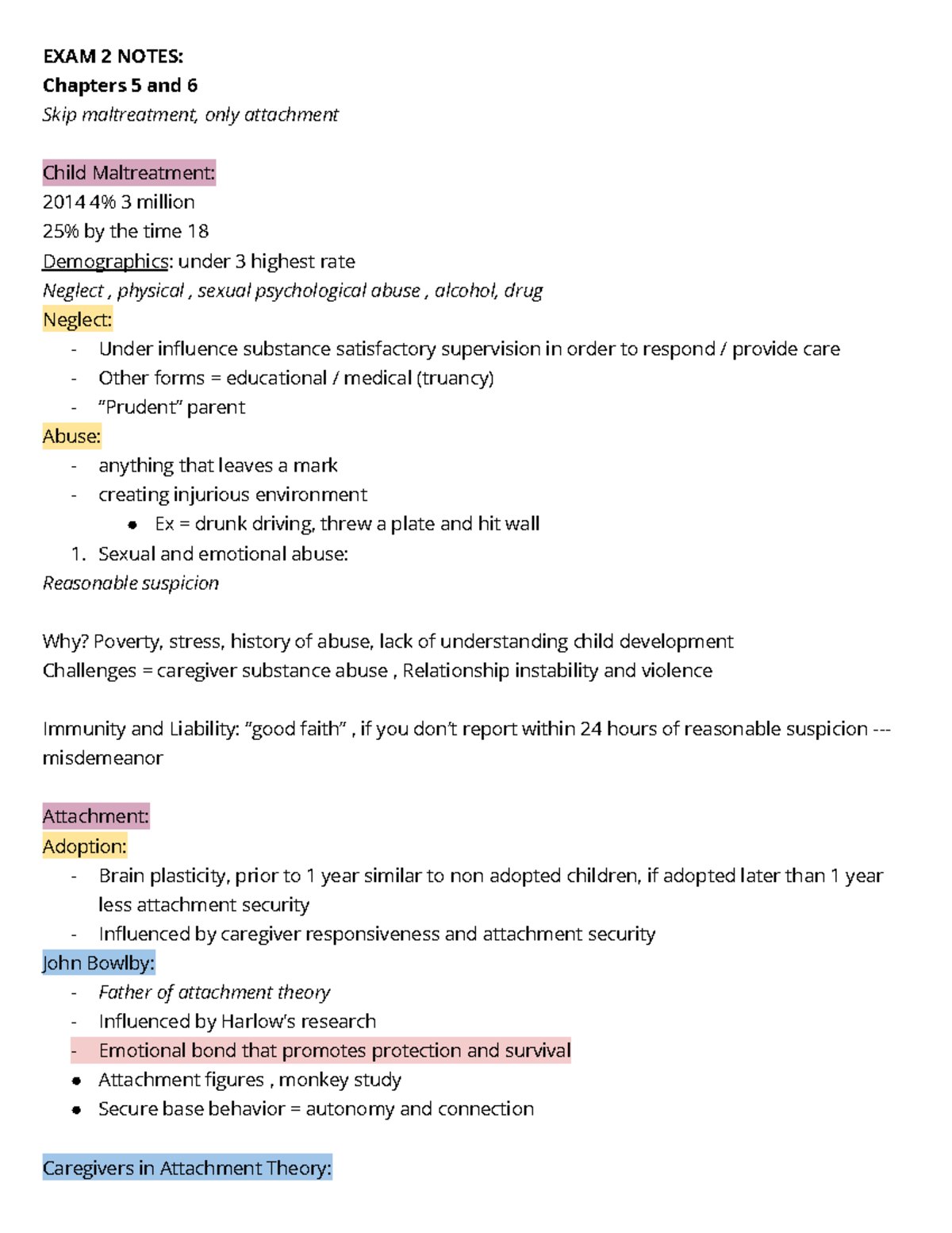 HDFS EXAM 2 - PART 3 - Human Development and Family Studies HDFS CSU ...