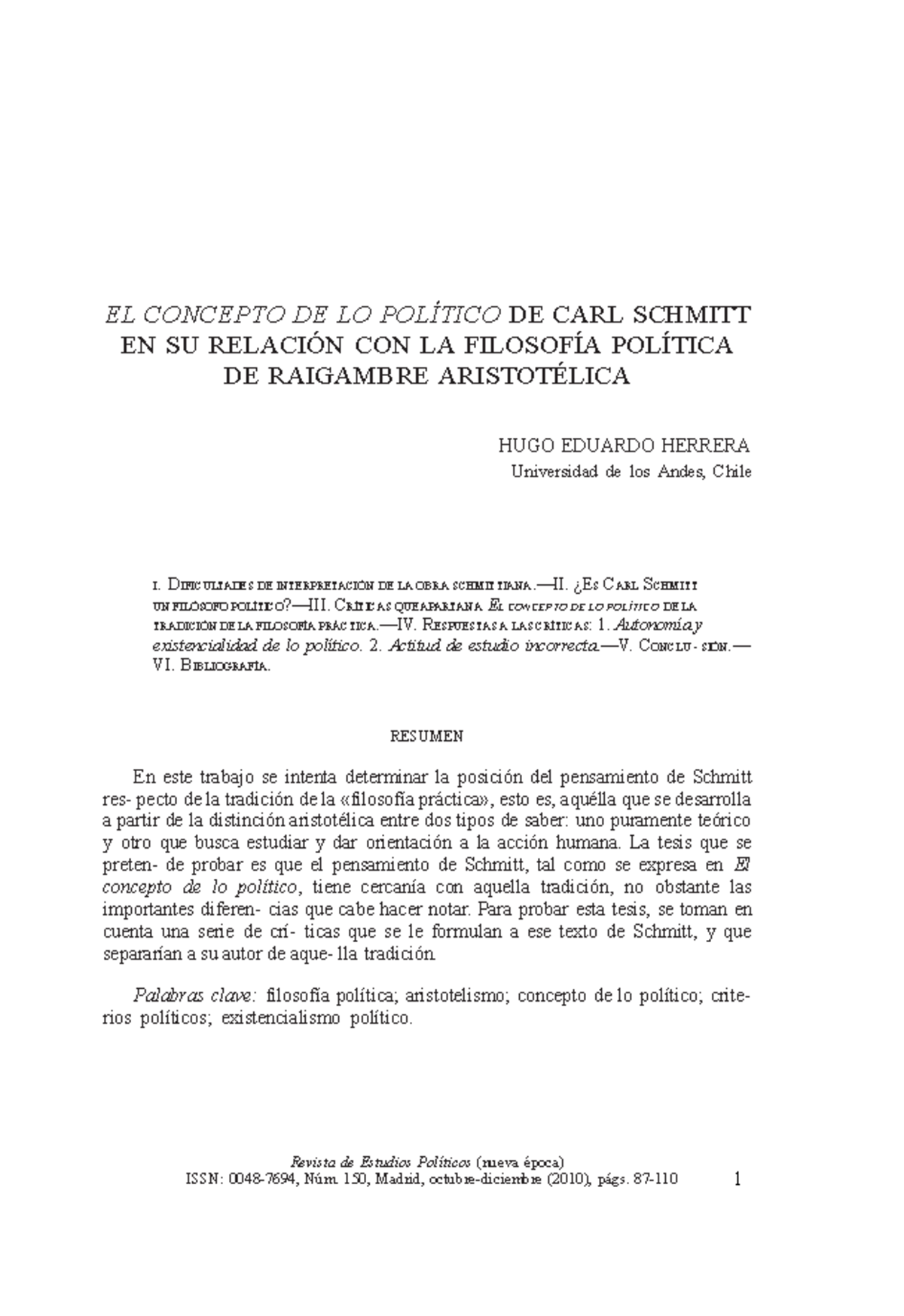 Dialnet-El Concepto De Lo Politico De Carl Schmitt En Su Relacion Con ...