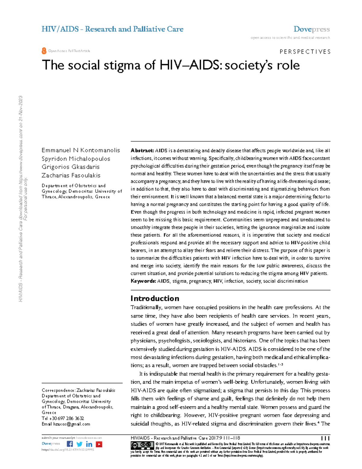HIV-social-stigma-of-hiv-aids-a-transverse-shadow 051017 - © 2017 ...