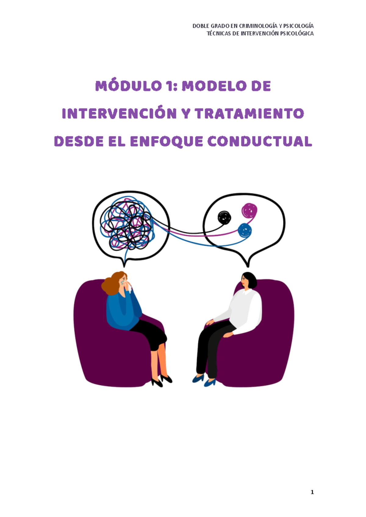 Módulo 1. Modelo DE Intervención Y Tratamiento Desde EL Enfoque ...