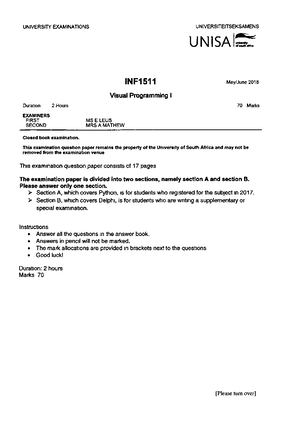 Assignment 7 for ict1521 unisa in south Africa - Table of Contents ...