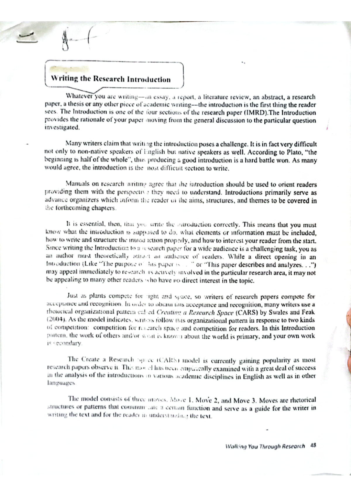 Writing the introduction steps - Writing the Research Introduction ...