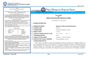 SNED 17 Transition Education Syllabus - CSPC-F-COL- CAMARINES SUR ...