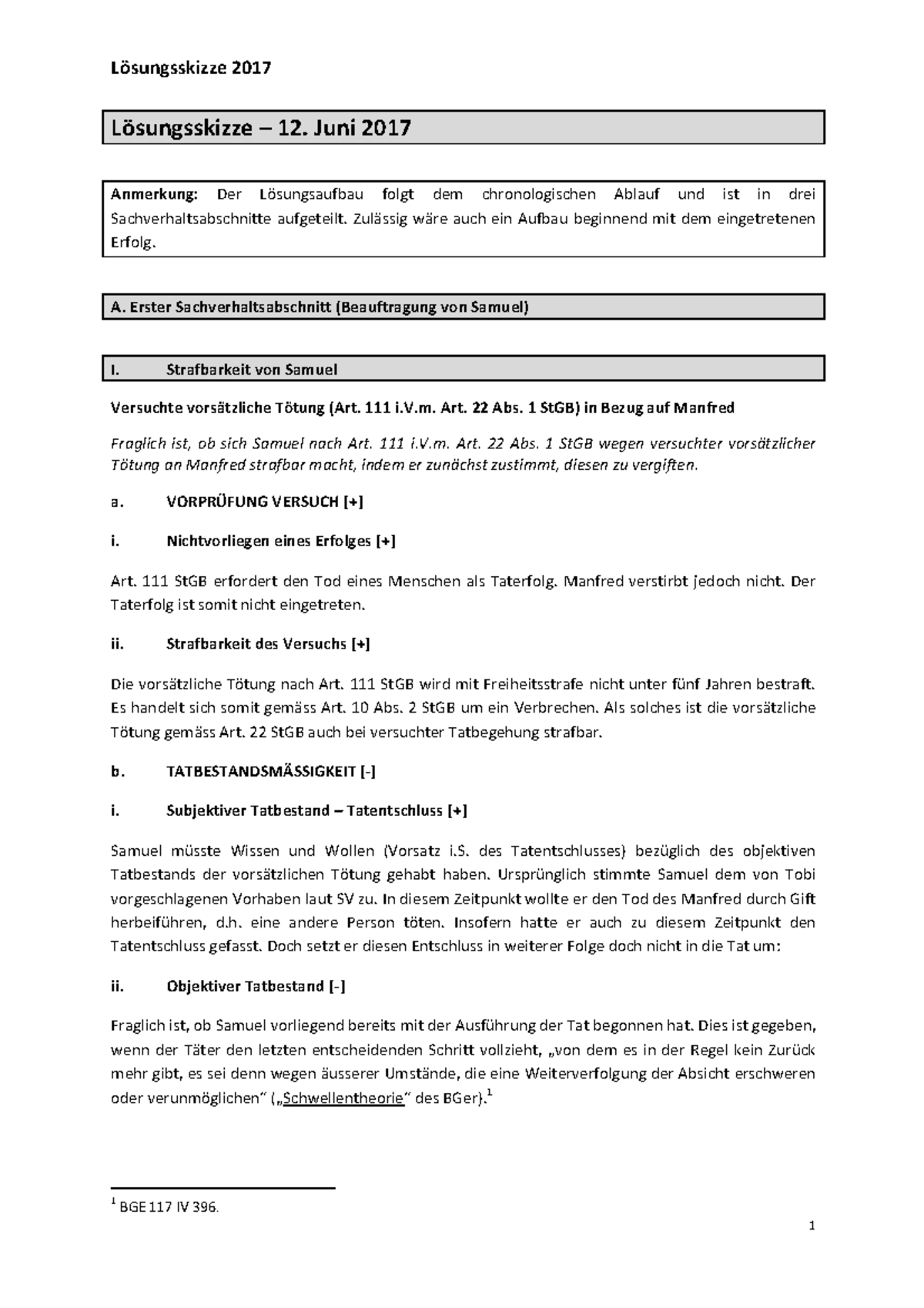 Klausur 7 Mai 2018, Fragen und Antworten - 2017 12. Juni 2017 Anmerkung: Der folgt dem - Studocu