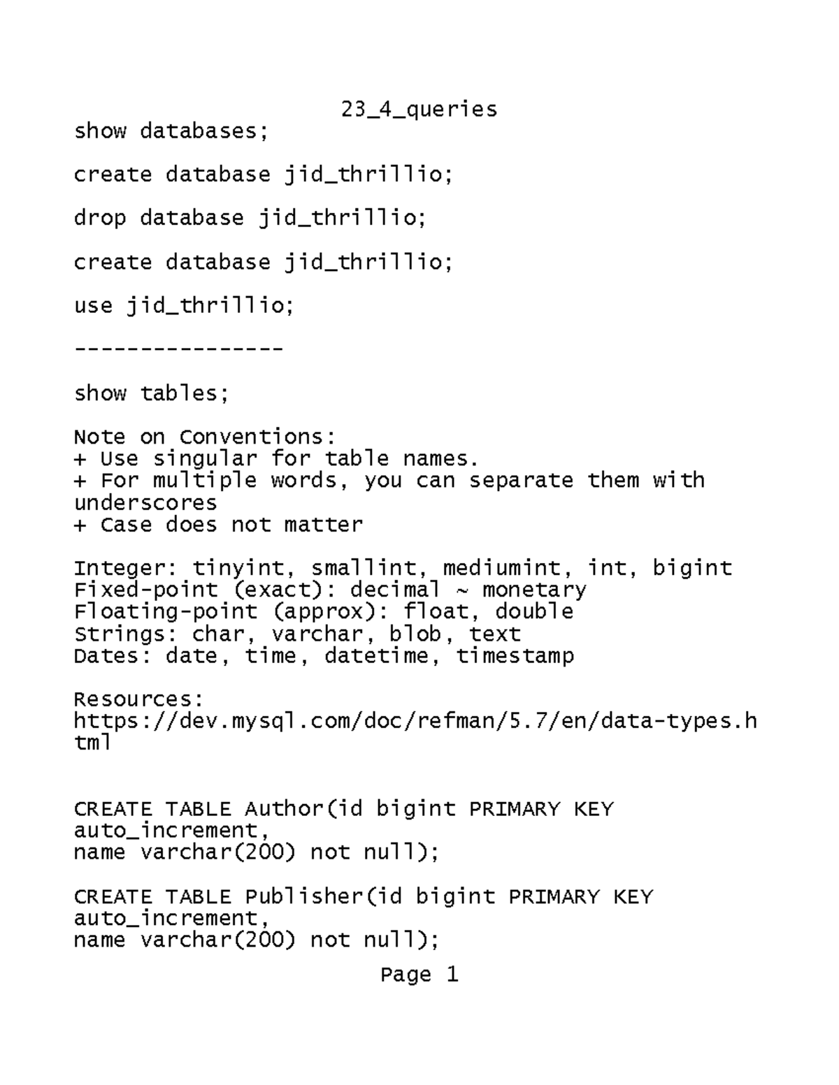 Create Insert Queries Code Show Databases Create Database Jid 0193