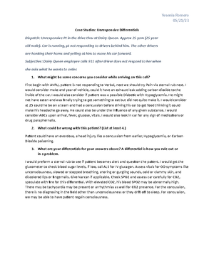 EMT Basic Scenario – Head Injury - Musculoskeletal Trauma - Police are ...