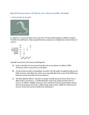 Biol 180 Prac Exam 3 - practice exam - Biology 180 Practice Exam 5 Nov ...