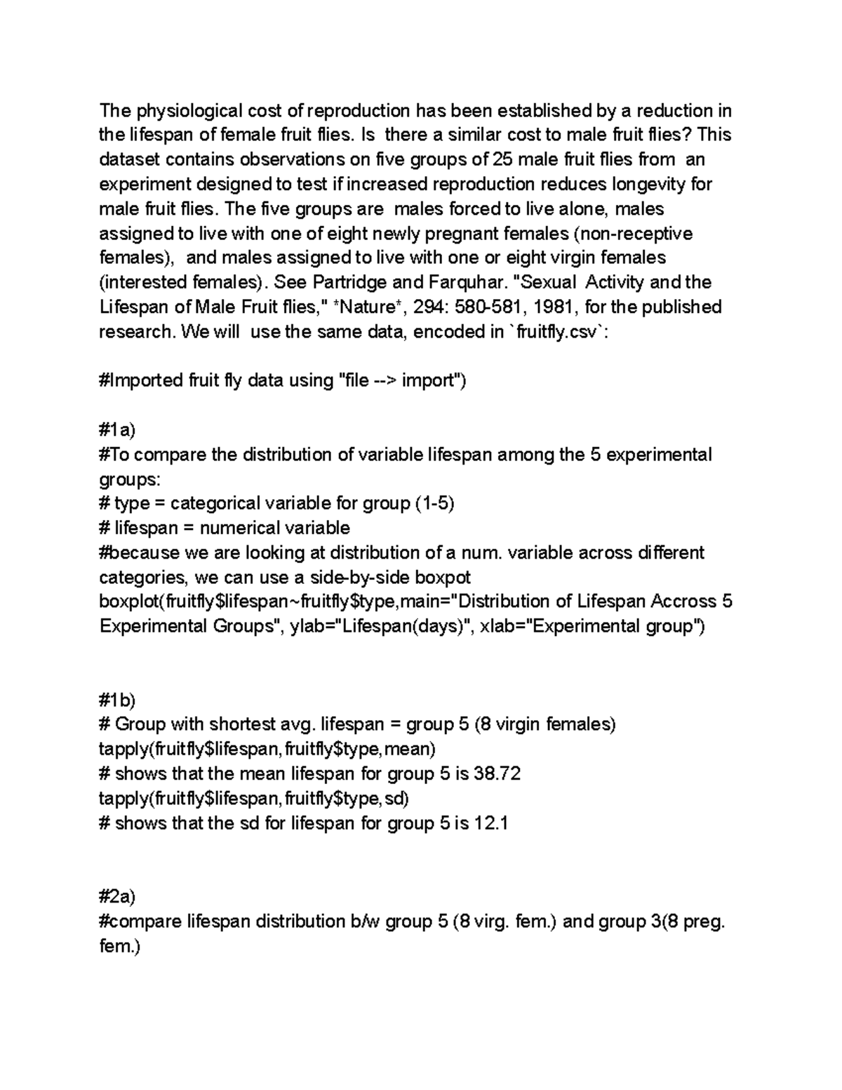 LAB3 - Homework assignment - The physiological cost of reproduction has ...