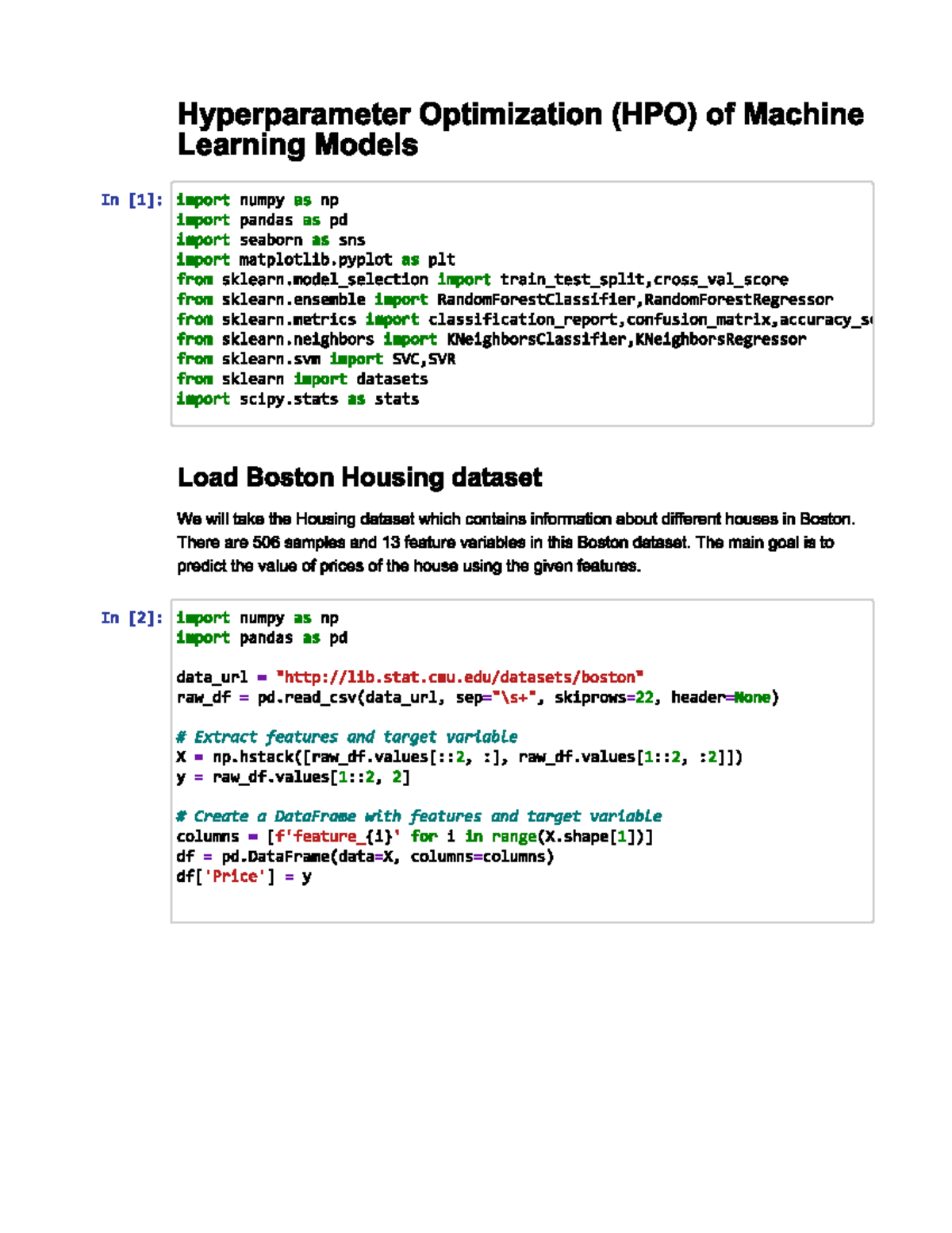 HPO - Hpo pdf - Data Science and Big Data Analytics - Studocu