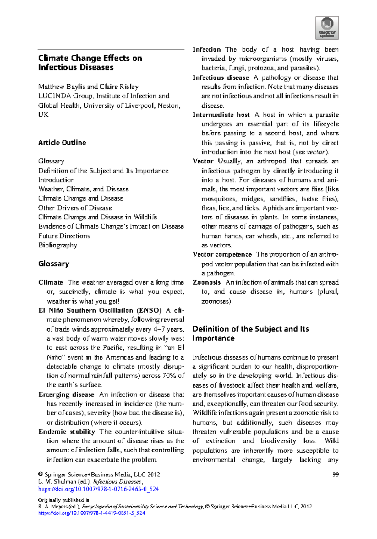 978-1-0716-2463-0 524 - Climate Change Effects on Infectious Diseases ...