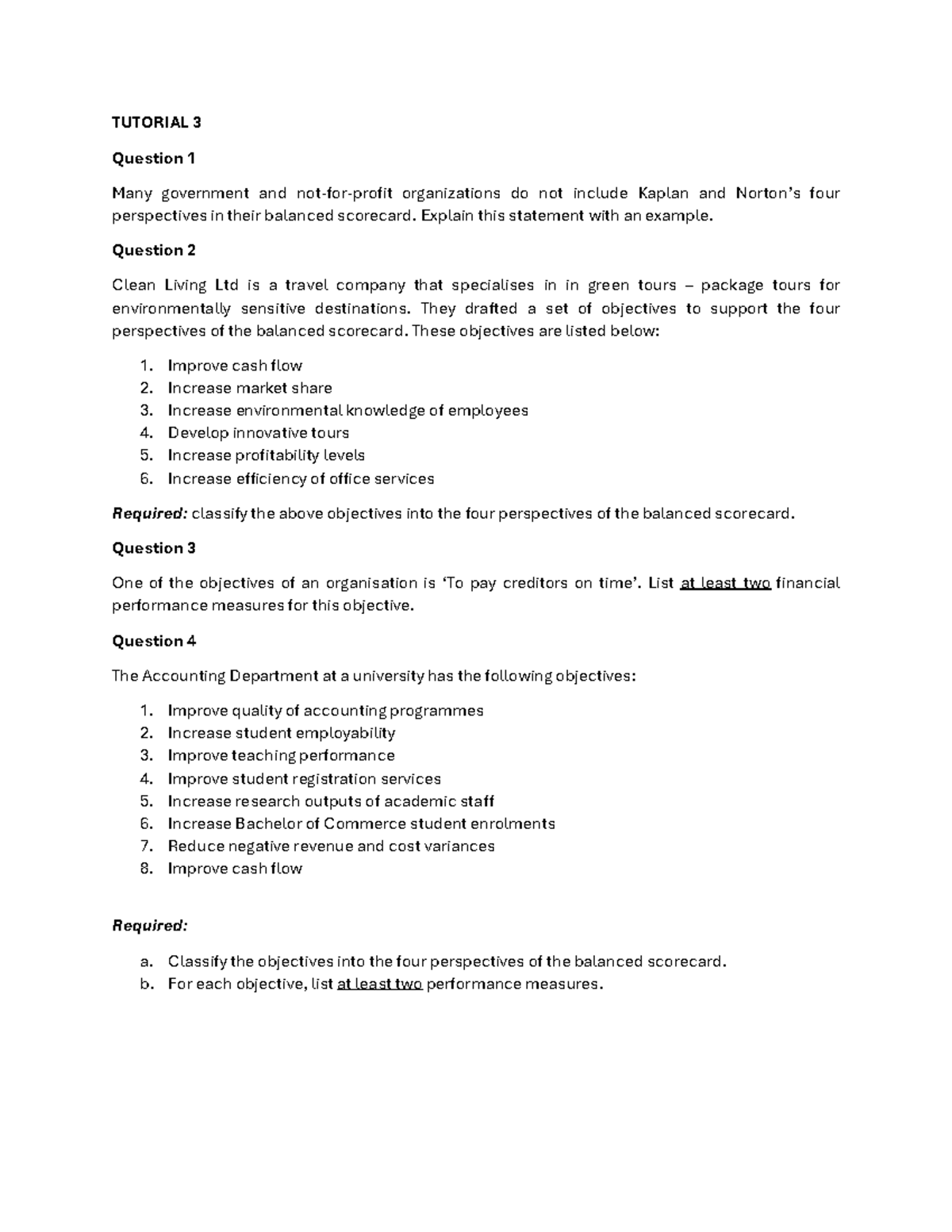 Tutorial 3 - AFNP - TUTORIAL 3 Question 1 Many government and not-for ...