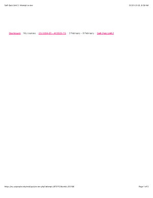 CS 3304 Analysis of algotithm Graded Quiz unit6 - Started on Wednesday ...