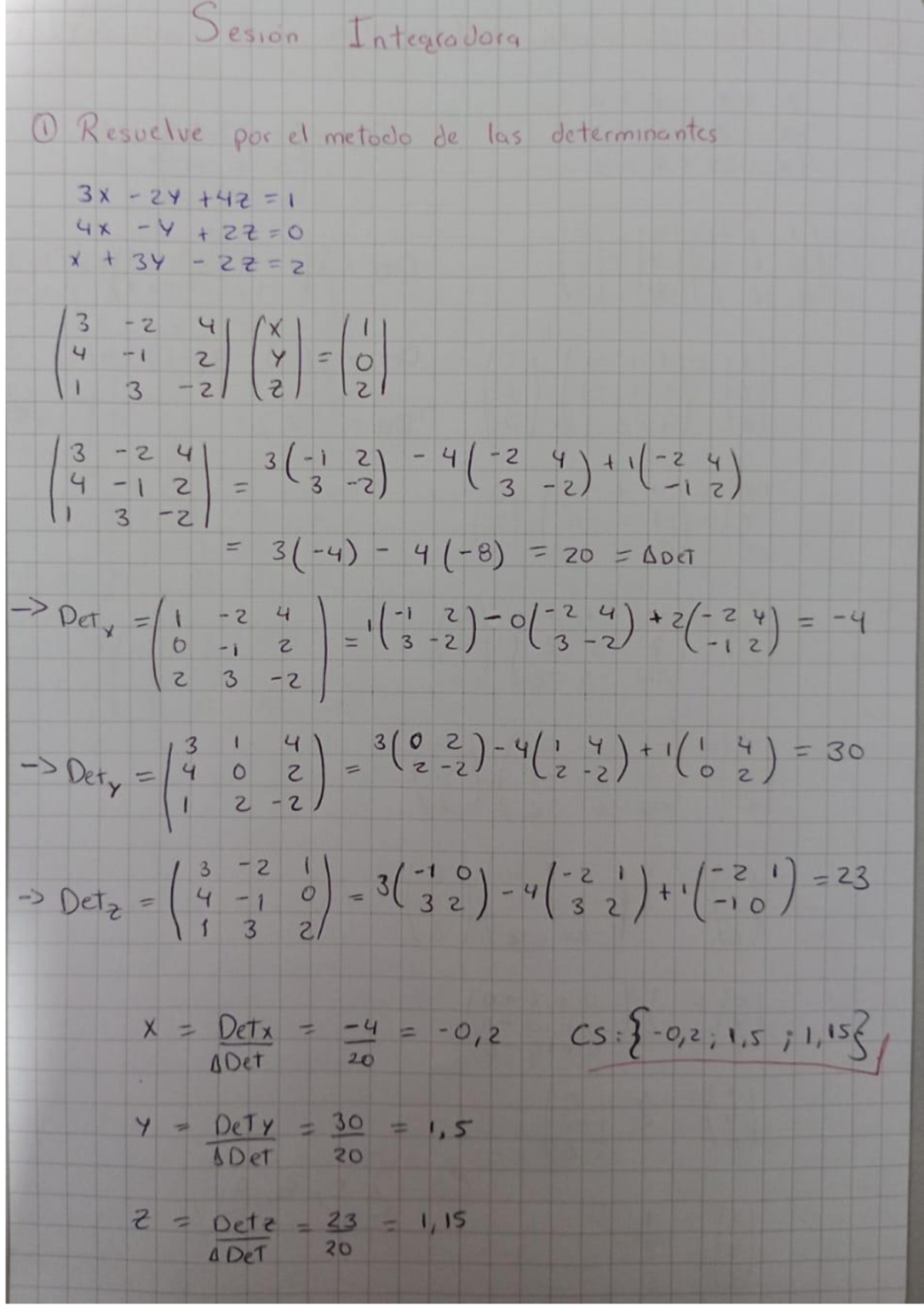 Yatusabes - Pre examen - Sesion Integradora 1 Resuelve por el metodo de ...