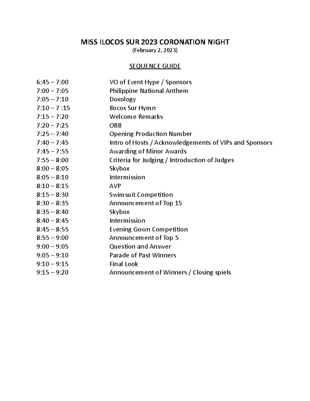 MISS Ilocos SUR 2023 Coronation Night - MISS ILOCOS SUR 2023 CORONATION ...