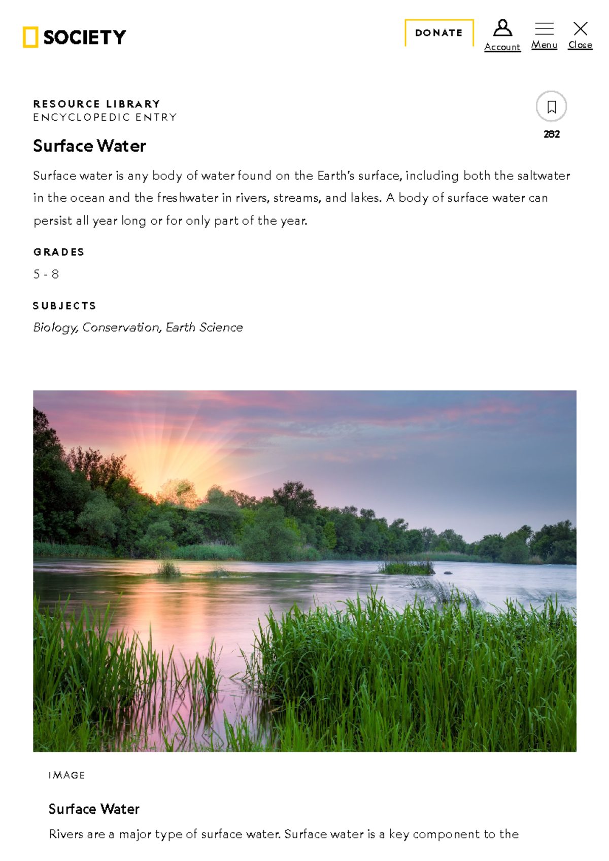 Surface Water National Geographic Society 1637187324040 - Ox - Studocu