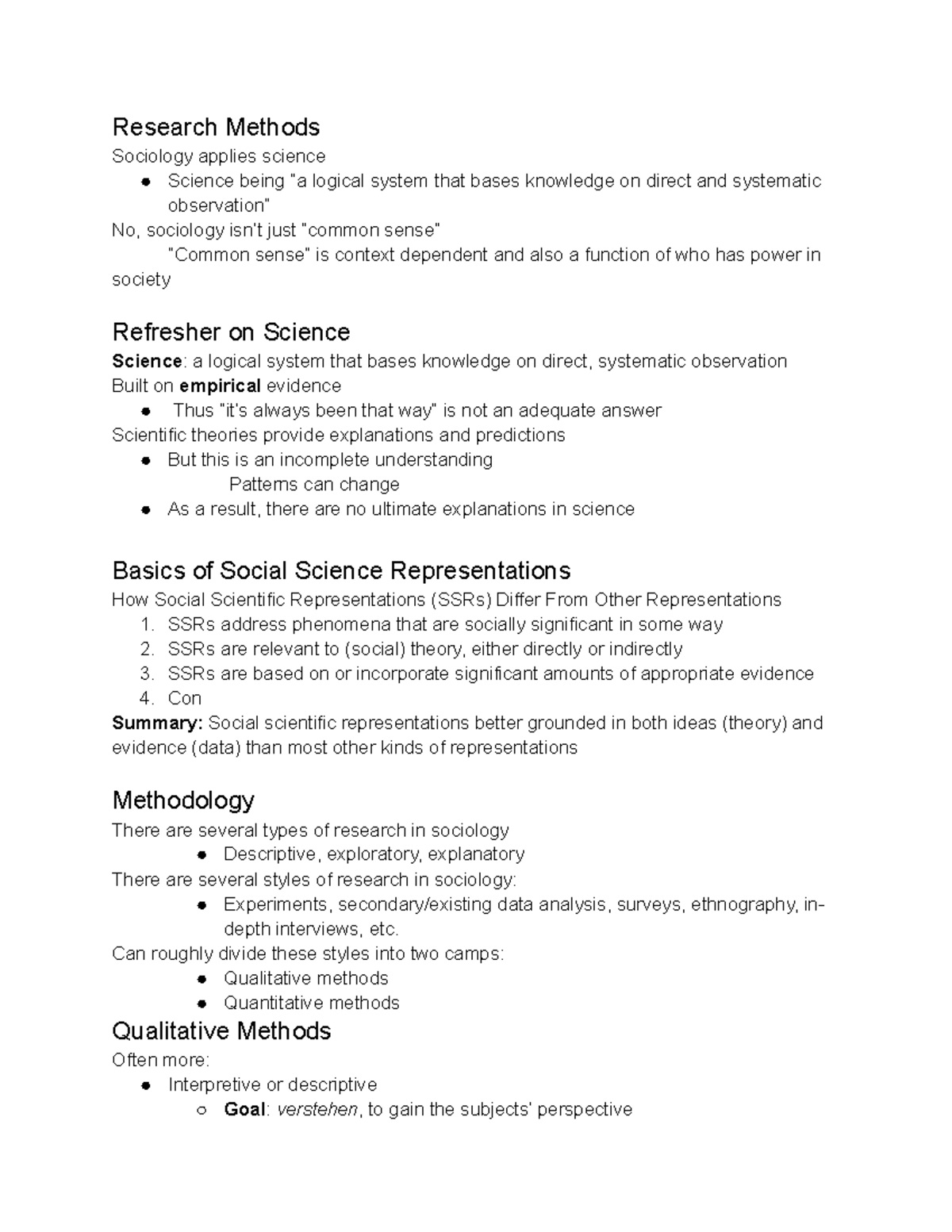 SOC research methods - Research Methods Sociology applies science ...