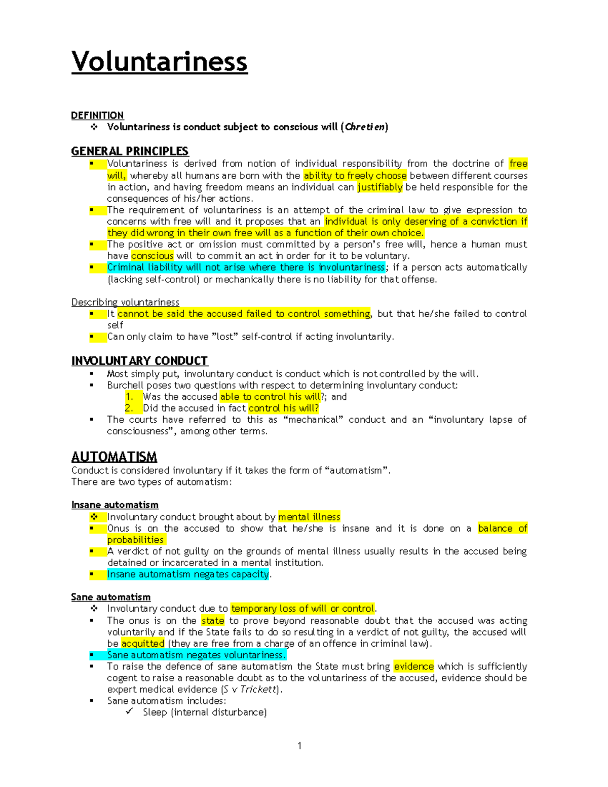 03CR - Voluntariness - Voluntariness DEFINITION Voluntariness is ...