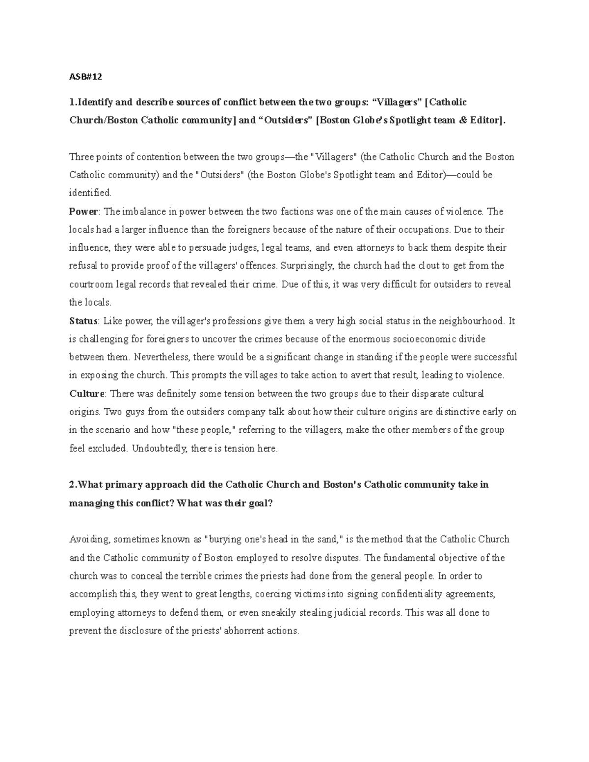 ASB 12 OB - Analytical skill builder - ASB# 1 and describe sources of ...