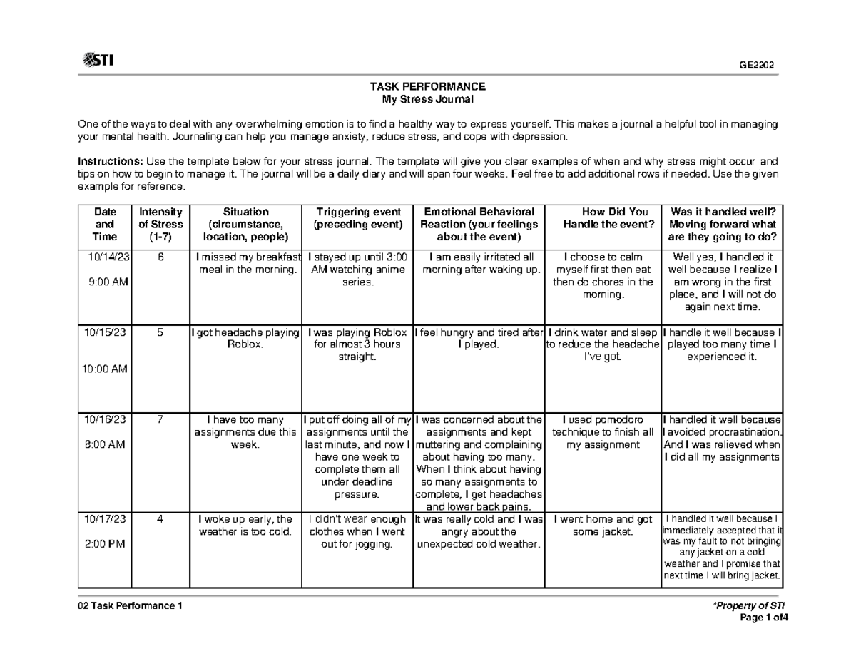 02 Task Performance 1 euthenics querubin - 02 Task Performance 1 ...
