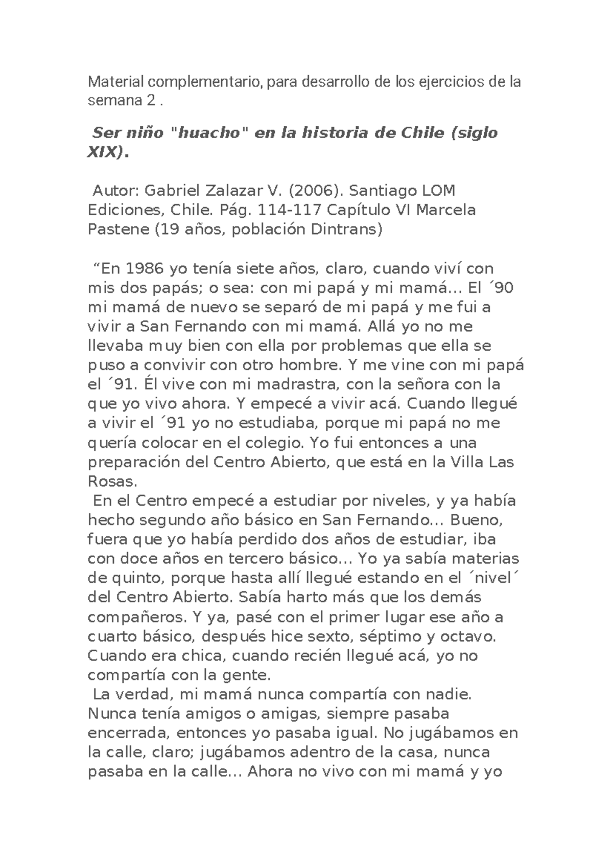 Material Compl Peritaje 2 - Material complementario, para desarrollo de ...