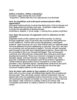 Embryology (BIO-222-001) - Define fate mapping. Fate mapping is the ...