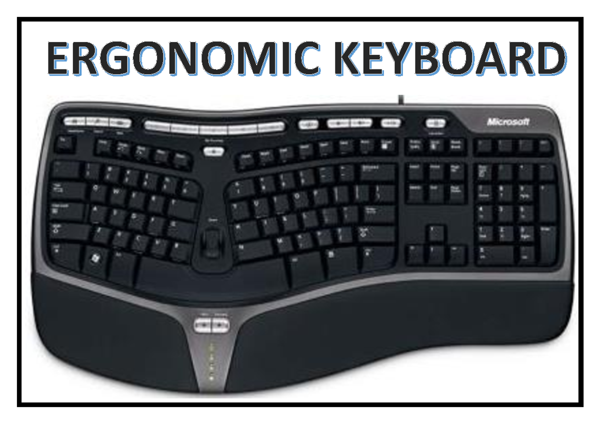 CAT Terminology - ERGONOMIC KEYBOARD Microsoft ERGONOMIC KEYBOARD ...