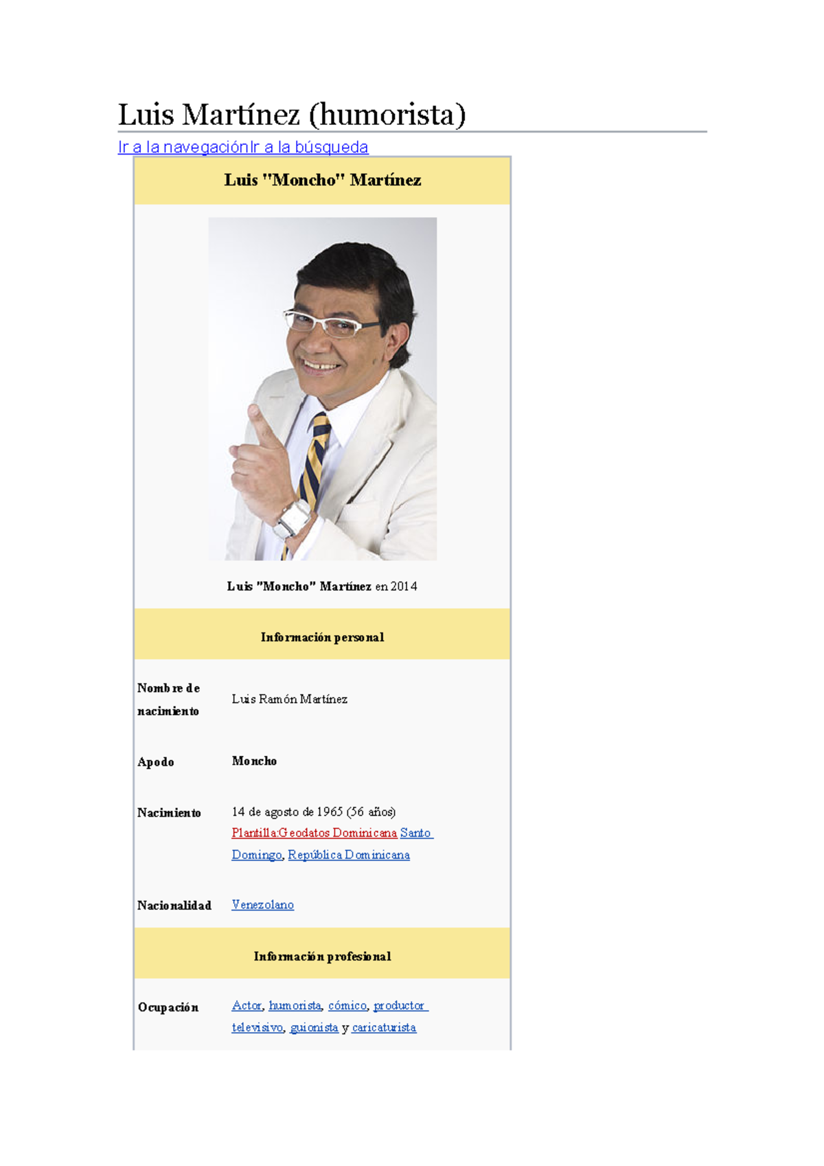 Luis Martínez - Luis Martínez (humorista) Ir a la navegación Ir a la búsqueda Luis - Studocu