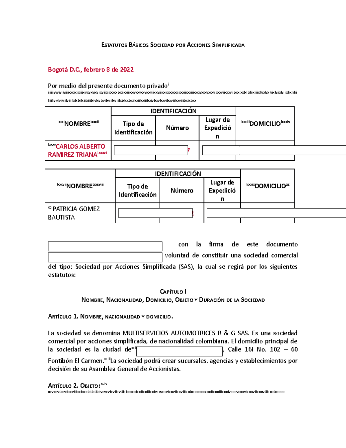 Estatutos Montallantas SAS - ESTATUTOS BÁSICOS SOCIEDAD POR ACCIONES ...