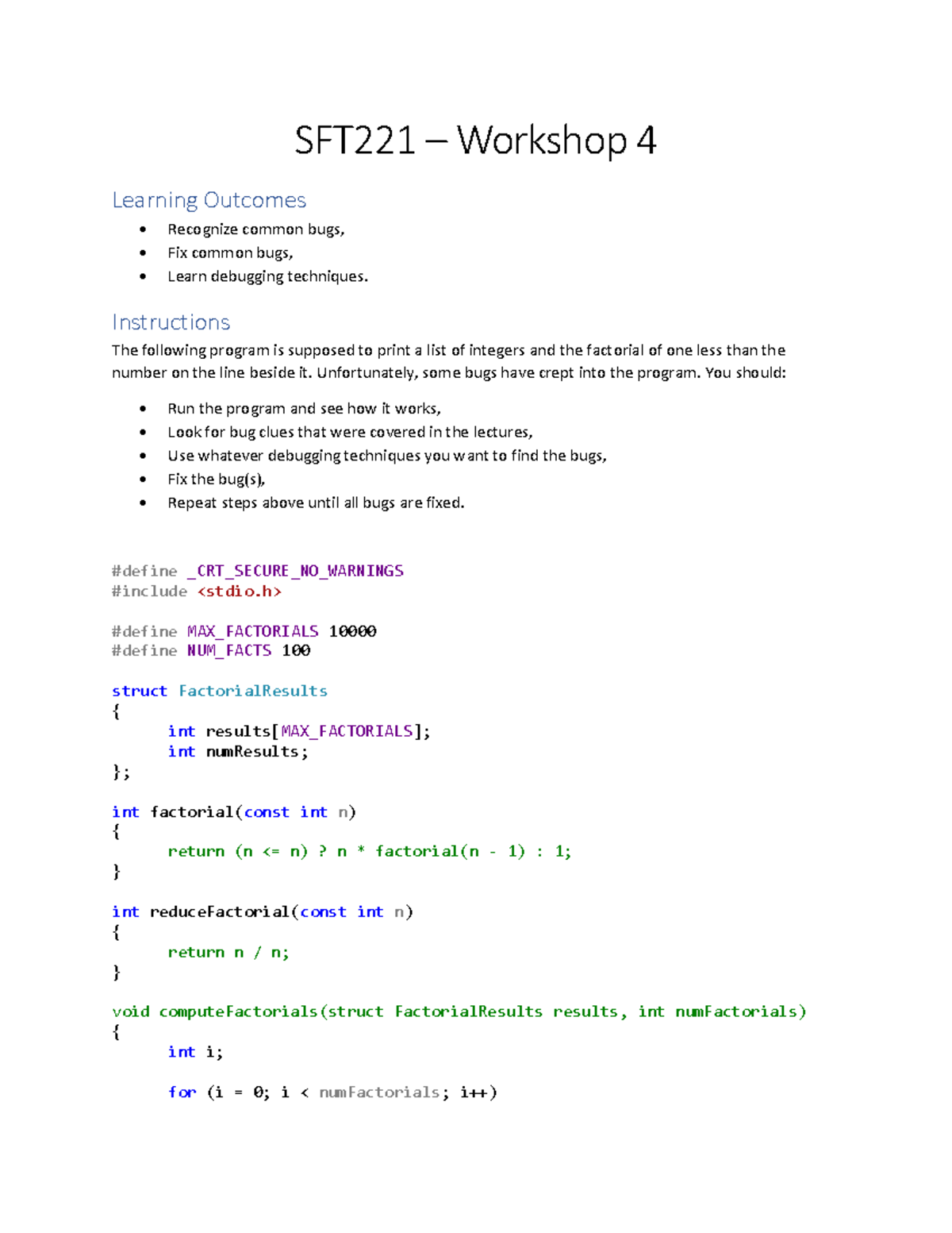 Ws04-student - this is week 4 - SFT221 – Workshop 4 Learning Outcomes ...